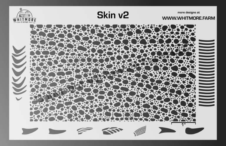 Scale v2 Mesh Fishing Lure Airbrush Stencil - Whitmore Farm