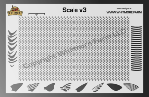 Scale v3 Mesh Fishing Lure Airbrush Stencil - Whitmore Farm