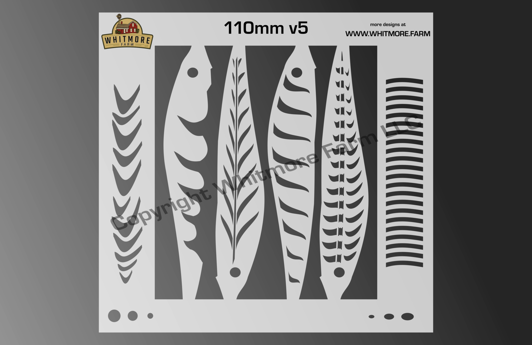 Whitmore Farm – New Fishing Lure Airbrush Stencils